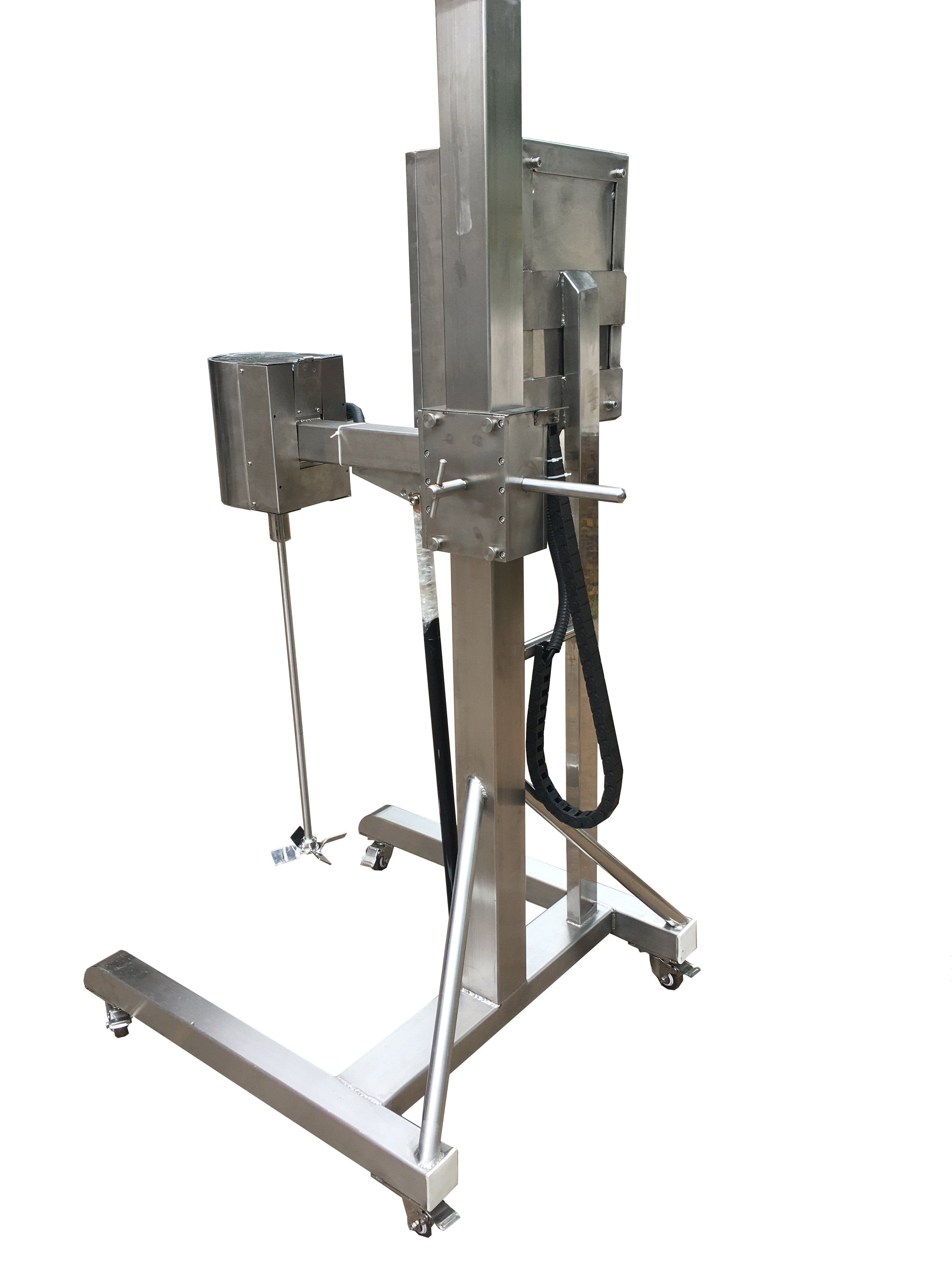 220V / 50Hz Tank Liquid Mixer Agitator 1.5KW Motor Power In Stainless Steel